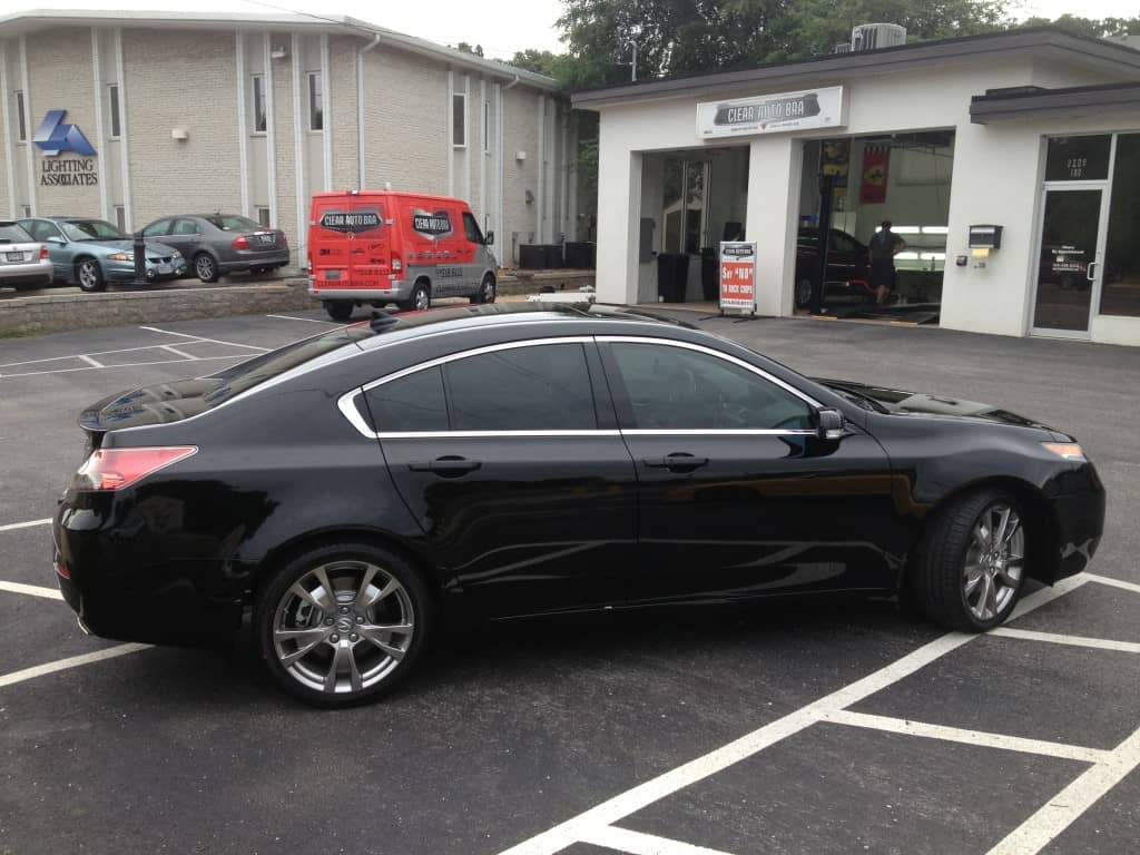 Acura TL paint chip prevention film shield and window tint St. Louis ...
